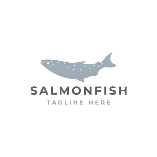 Arowana fish logo vintage design Royalty Free Vector Image