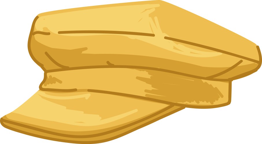 Retro military garrison cap Royalty Free Vector Image