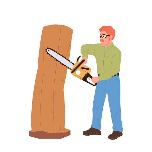 Man with Chainsaw Vector Images (over 1,000)