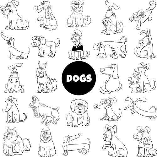 Tracking dog cartoon Royalty Free Vector Image