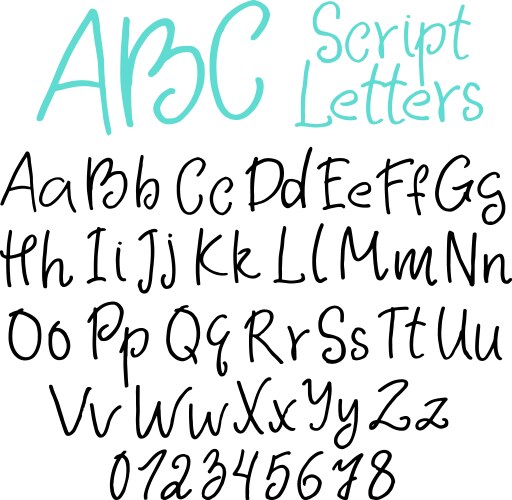 Script cyrillic font Royalty Free Vector Image