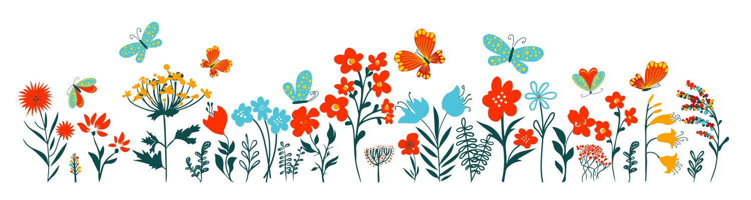 Simple Flower Border Vector Images (over 17,000)