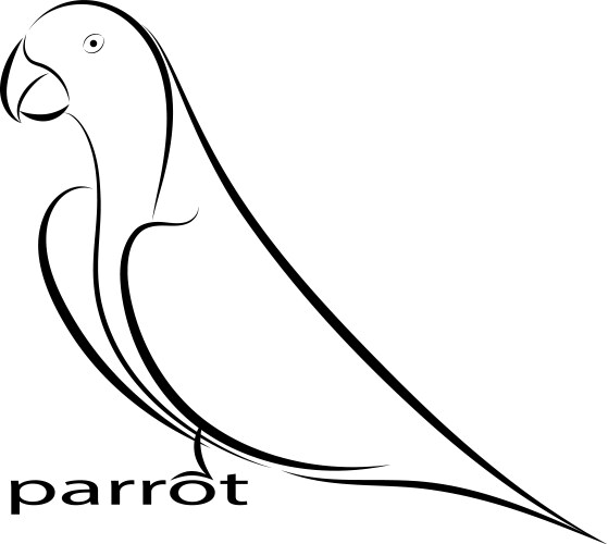 Parrot Line Drawing Vector Images (over 2,300)