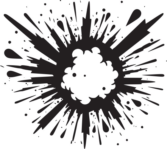 Boom - minimalist and simple silhouette Royalty Free Vector