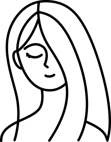 Line Drawing of Womans Head Profile Vector Images (over 3,800)