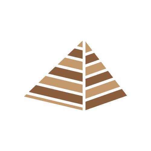 Pyramid logo Royalty Free Vector Image - VectorStock