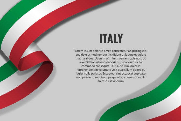 Italian Flag Ribbon Vector Images (over 1,100)