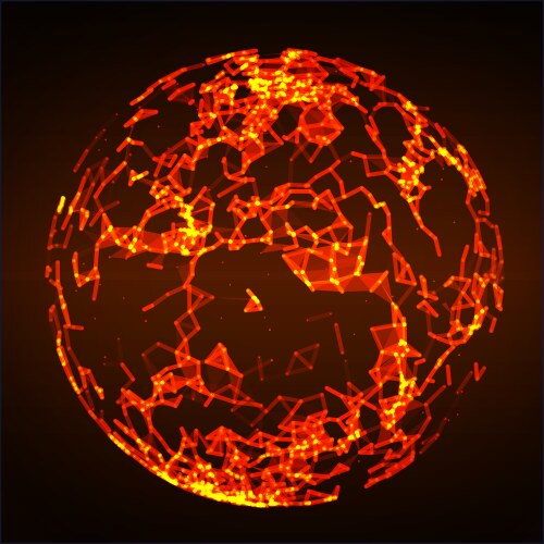 Fire flame camping energy and power concept 3d Vector Image