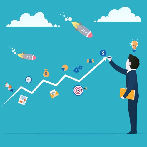 People programming cartoon Royalty Free Vector Image