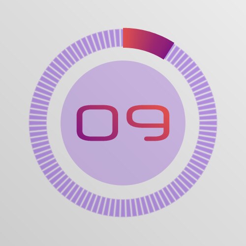 Modern circular gauge at optimal level Royalty Free Vector