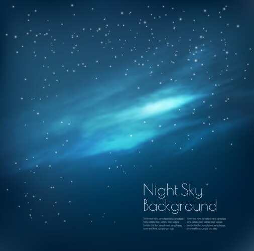 Night sky Royalty Free Vector Image - VectorStock