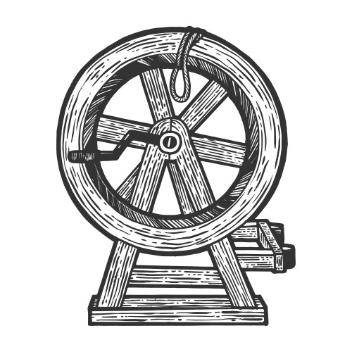Spanish Boot Torture Device Sketch Royalty Free Vector Image