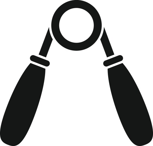 Hand grip exerciser for forearm training icon Vector Image