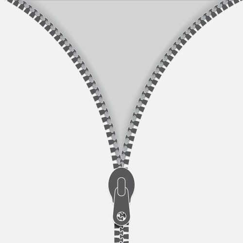 Jacket zipper icon simple style Royalty Free Vector Image