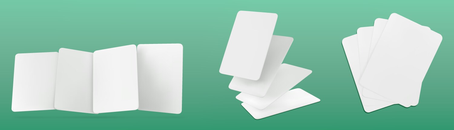 Cards Playing Blank Vector Images (over 2,500)