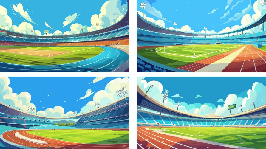 Cartoon Football Pitch Vector Images (over 1,200)