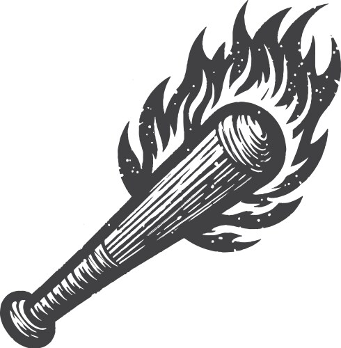 Baseball Fire Vector Images (over 2,000)