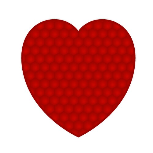 Heart-shaped cracker background Royalty Free Vector Image
