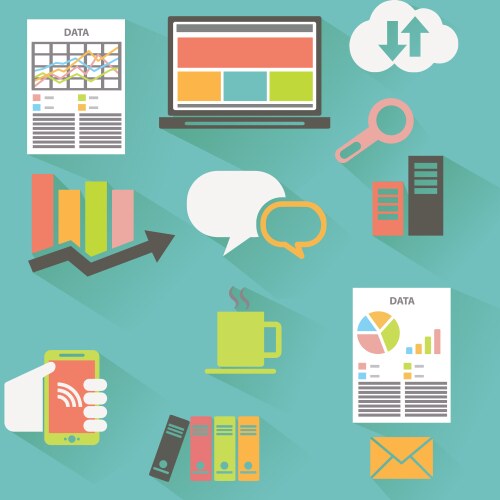 Vintage infographics Royalty Free Vector Image