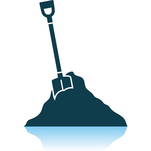 Sand pile iconcartoon icon isolated Royalty Free Vector