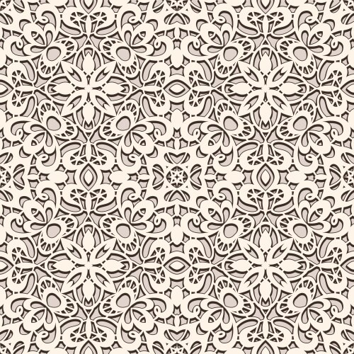 Abstract skull lace ornament Royalty Free Vector Image