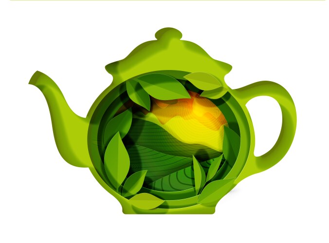 Tea service Royalty Free Vector Image - VectorStock