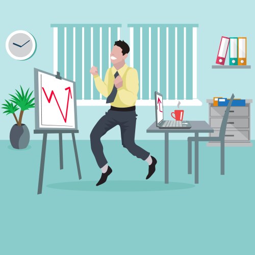 People programming cartoon Royalty Free Vector Image