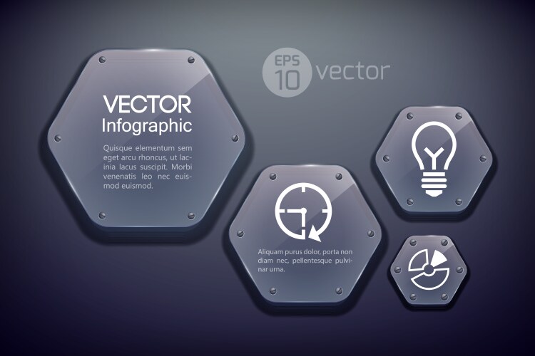 Infographic web template Royalty Free Vector Image