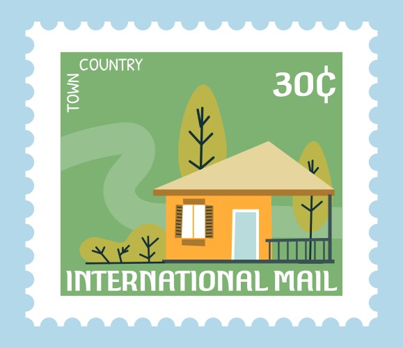 International Postage Stamp Vector Images (over 740)