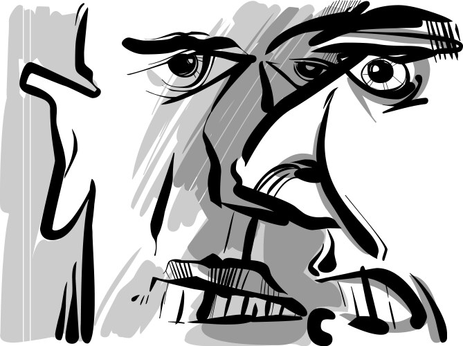 Mean person cartoon Vector Images & Graphics for Commercial Use ...