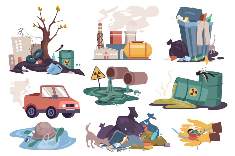Water Pollution Cartoon Vector Images (over 4,500)