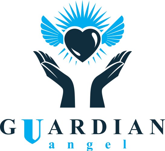 Hand drawn heart in human palms Royalty Free Vector Image