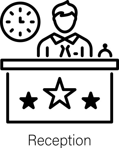 Reception table Royalty Free Vector Image - VectorStock