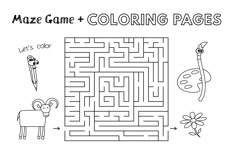 Ram drawing color pages Vector Images & Graphics for Commercial Use ...