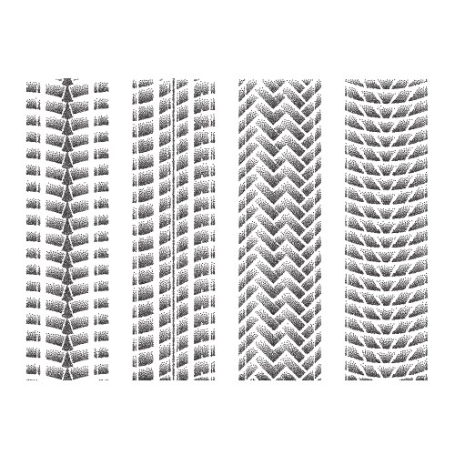 Tire shapes Royalty Free Vector Image - VectorStock