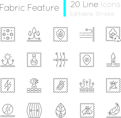 Fabric Feature Icons Vector Images (over 740)