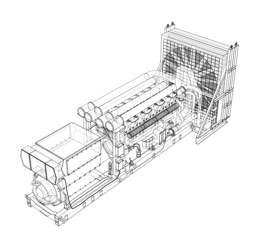 Diesel engine Royalty Free Vector Image - VectorStock