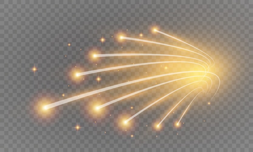 Magic fiery light spiral effect isolated Vector Image