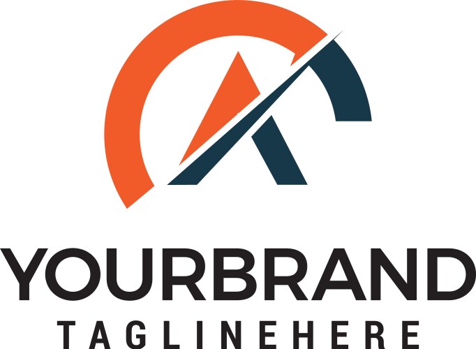 Letter ar logo design Royalty Free Vector Image