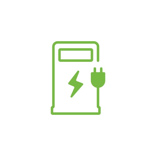 Car charging point icon Royalty Free Vector Image