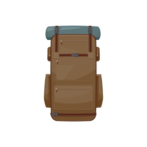 Travel backpack Royalty Free Vector Image - VectorStock