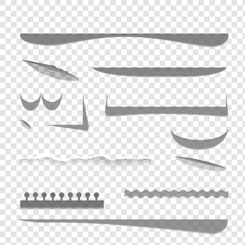 Empty white paper plate on transparent background Vector Image