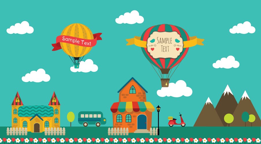 Cartoon Town Vector Images (over 60,000)