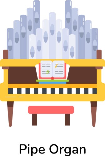 Pipe organ Royalty Free Vector Image - VectorStock