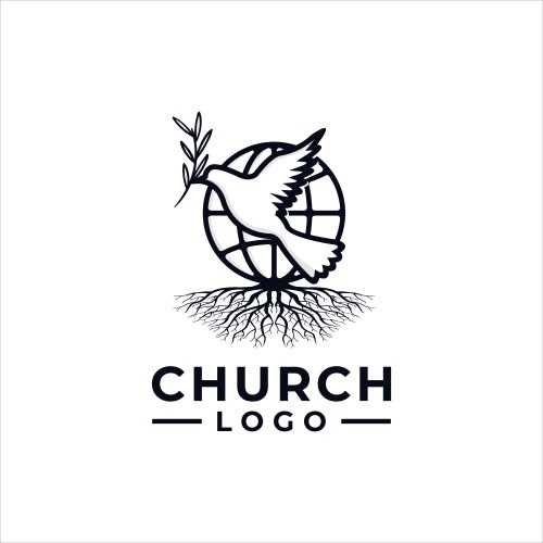 Church logo design inspiration idea concept Vector Image