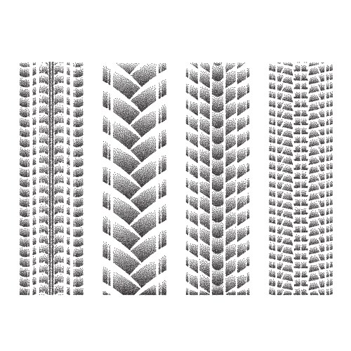 Seamless tire pattern Royalty Free Vector Image