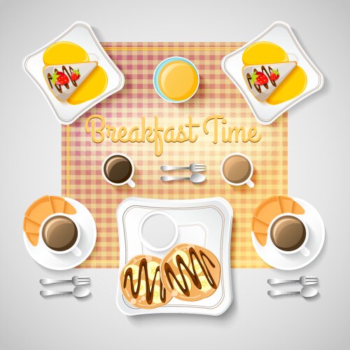 Restaurant or cafe breakfast menu design template Vector Image