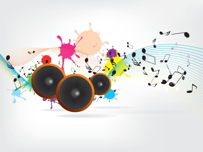 Music abstract background Royalty Free Vector Image