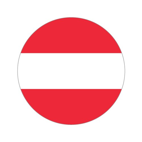 Simple round flag Royalty Free Vector Image - VectorStock