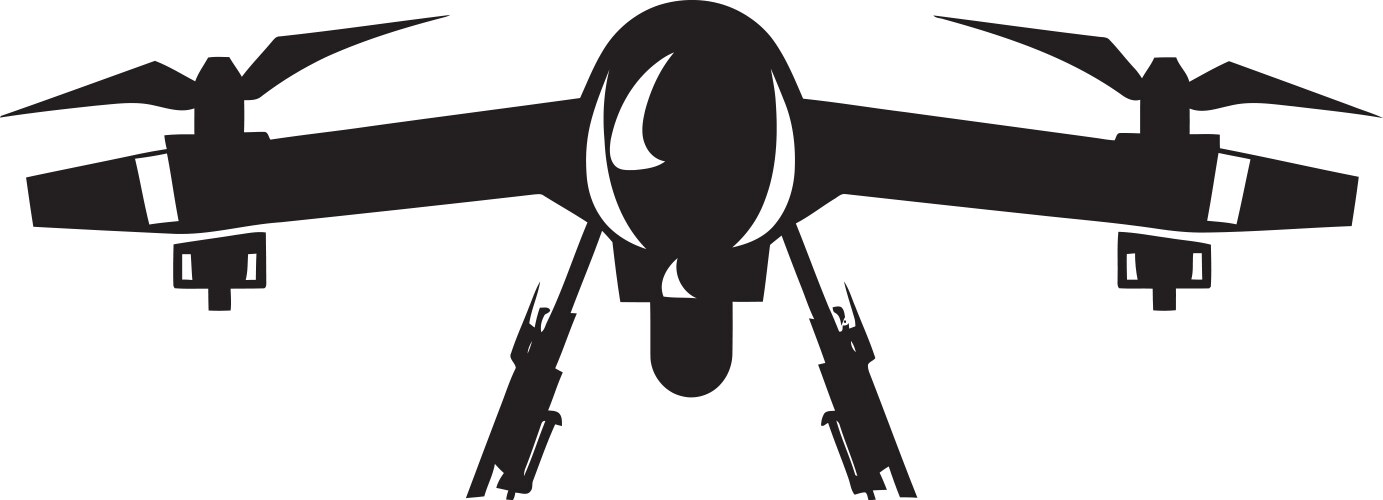 Lethal aviator black combat drone symbolism Vector Image